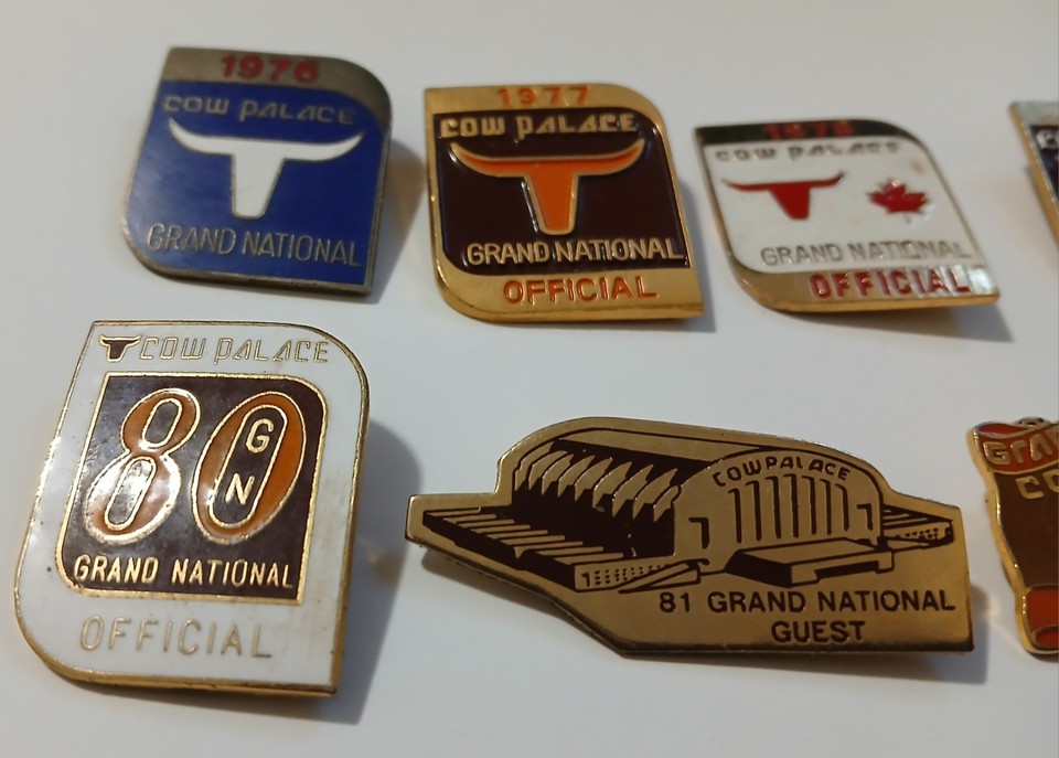 Rare Lot of 8 Cow Palace Grand National Rodeo Official Lapel Pins ...
