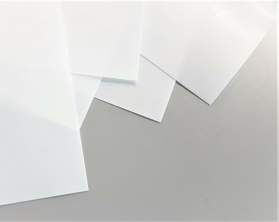 Plastic Sheet PTFE Teflon White Sheet Panel 0.25mm Thick Square 50mm to ...