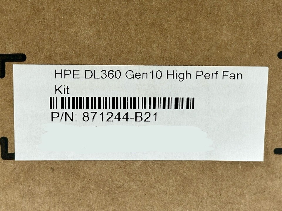 HPE ProLiant DL360 Gen10 High Performance Fan Kit 871244-B21 (Contains ...