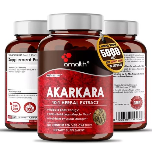 Akarkara Pyrethrum Anacyclus Root Extract 10000mg 90 Capsules libido ...