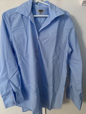 Edwards uniform Long Sleeve Shirt Women’s Size large - Light Blue Open ...