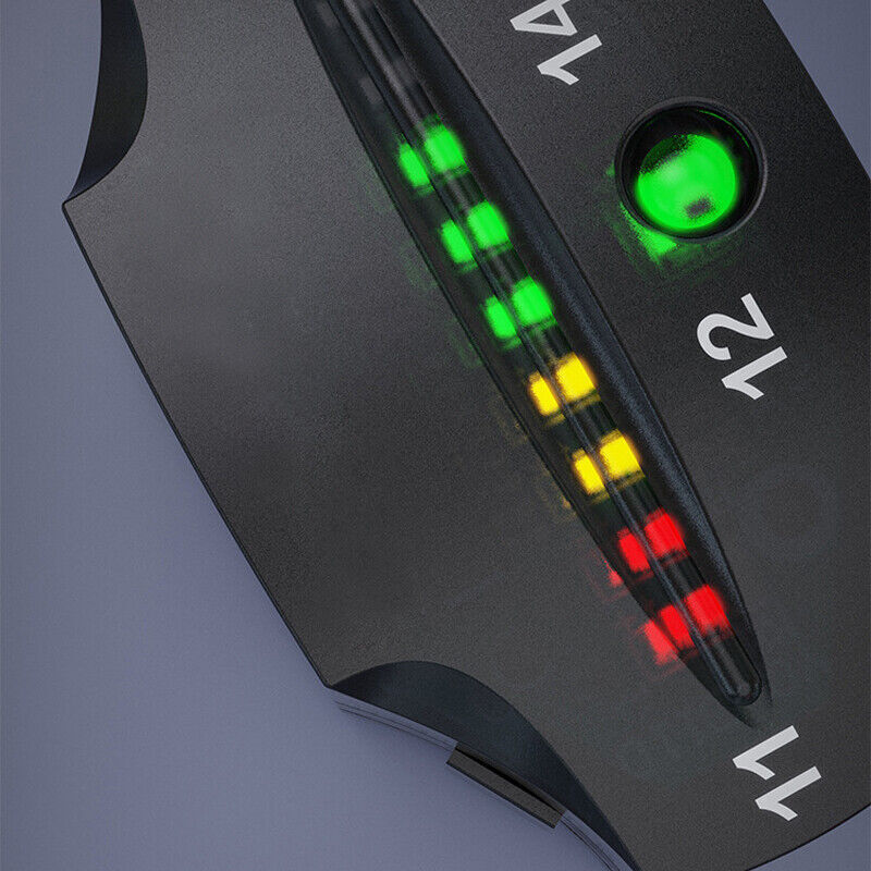 Motorcycle Mini LED Light Display Voltmeter Voltage Guage Volt Tester ...