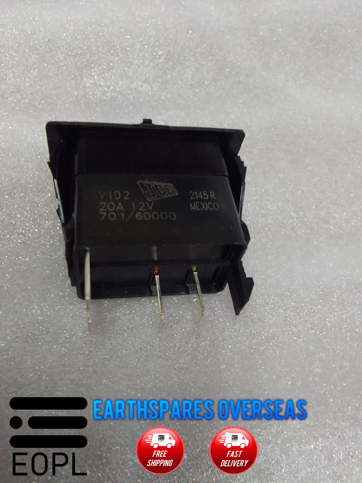 JCB BACKHOE - GENUINE ROCKER SWITCH 12V, 4 PIN (PART NO - 701/60000) | eBay