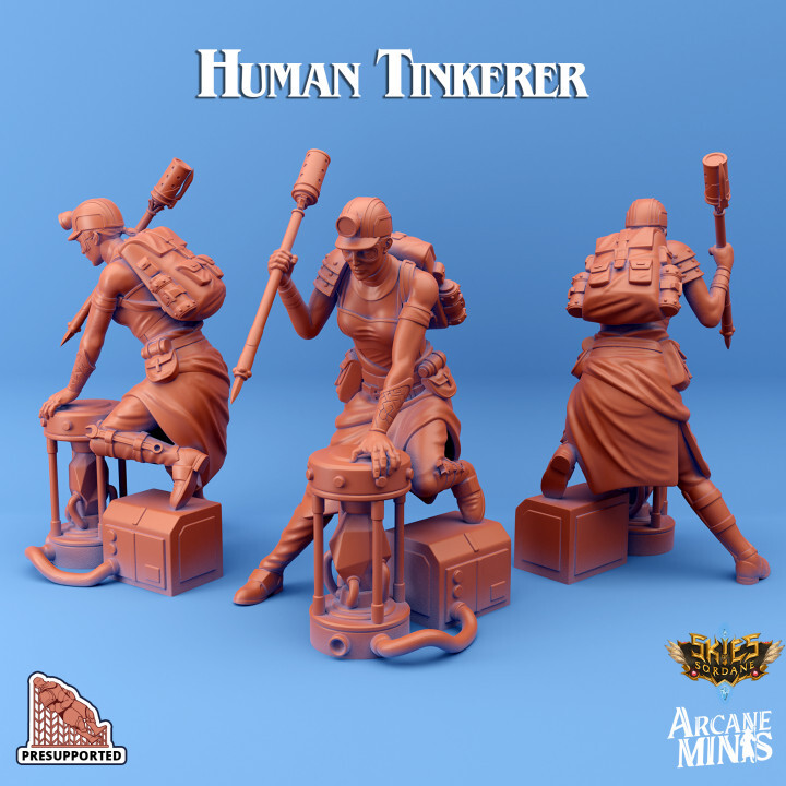 Human Artificer Tinkerer 1 Dungeons and Dragons Arcane Minis D&D ...