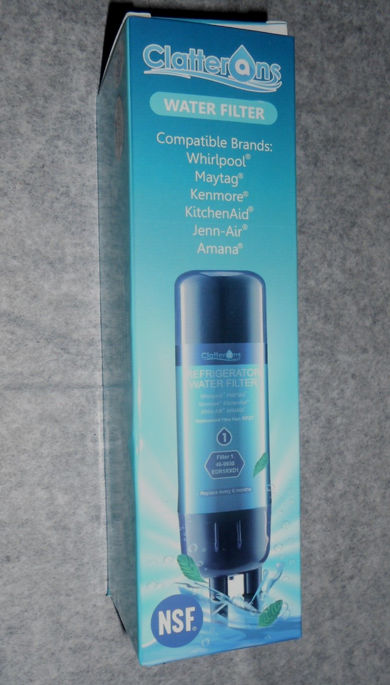 Clatterans Refrigerator Water Filter Replacement Cartridge New & Sealed ...