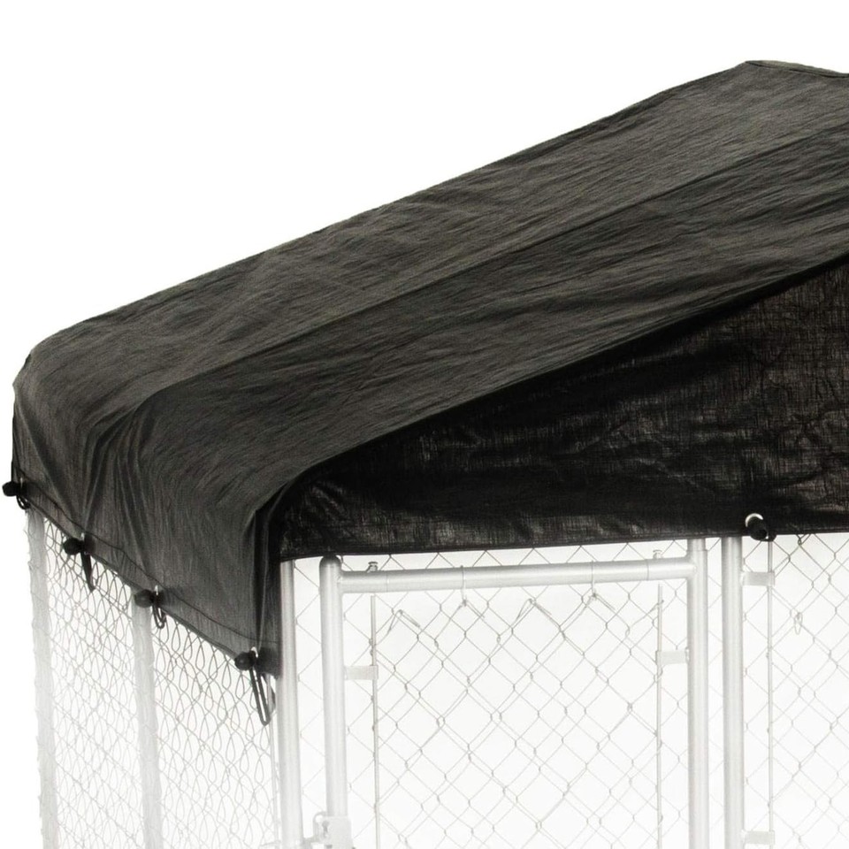 WeatherGuard 10' x 10' Outdoor Dog Enclosure Waterproof Roof Cover ...