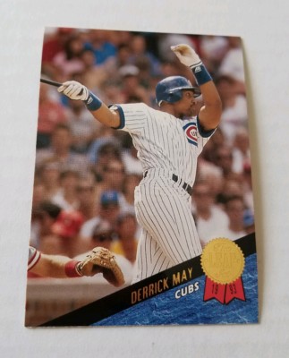 1993 Leaf Baseball Card Derrick May #200 Chicago Cubs Very Nice | eBay