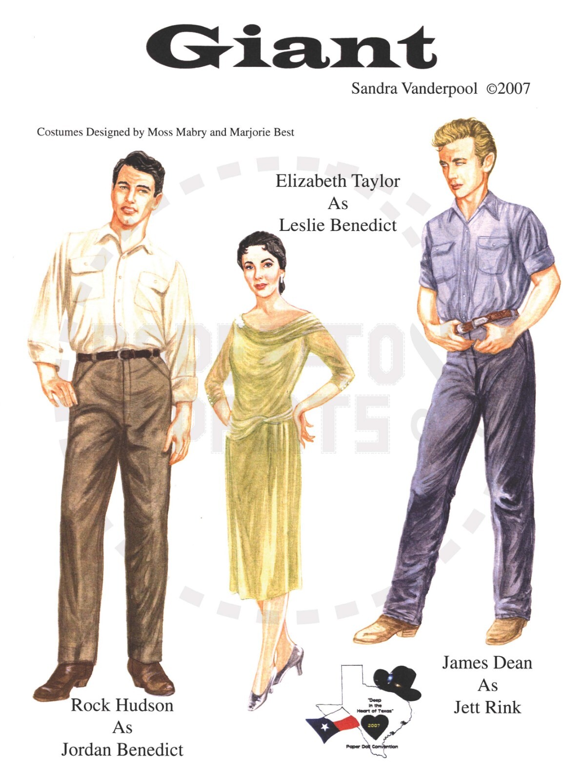 REPRINT - GIANT MOVIE PAPER DOLLS BY SANDRA VANDERPOOL - REPRODUCTION ...