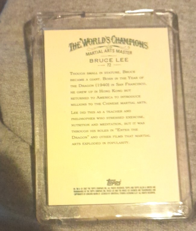2007 Topps Allen & Ginter Card # 72 Bruce Lee Rookie RC Karate Martial ...