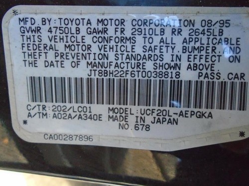 Rear View Mirror Fits 95-00 LEXUS LS400 1483075 | eBay