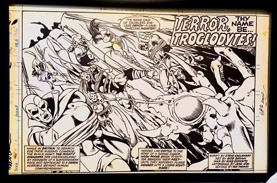 Avengers #115 by Michael Golden 11x17 FRAMED Original Art Poster Print ...
