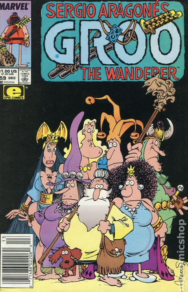 Groo The Wanderer Mark Jewelers #59MJ VF 8.0 1990 Stock Image | eBay