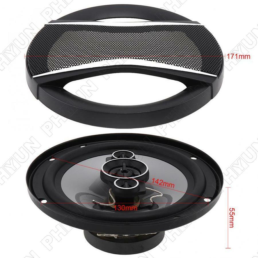 2Pcs 6" Inch 650W Car HiFi Coaxial Speaker Auto Door Audio Music Stereo ...