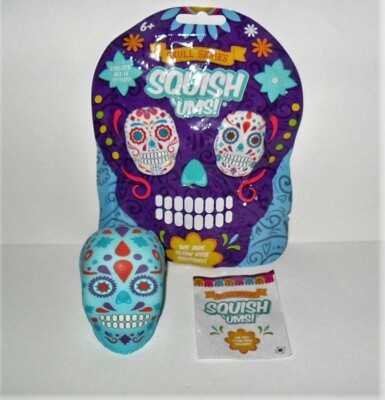 SQUISHUMS SKULL SERIES SLOW RISE SQUISHY BLUE SINGLE MAYA LOOSE | eBay