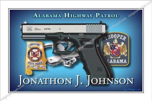 Police,Alabama,State,Patrol,trooper,Highway,Retirement,badge,gift | eBay