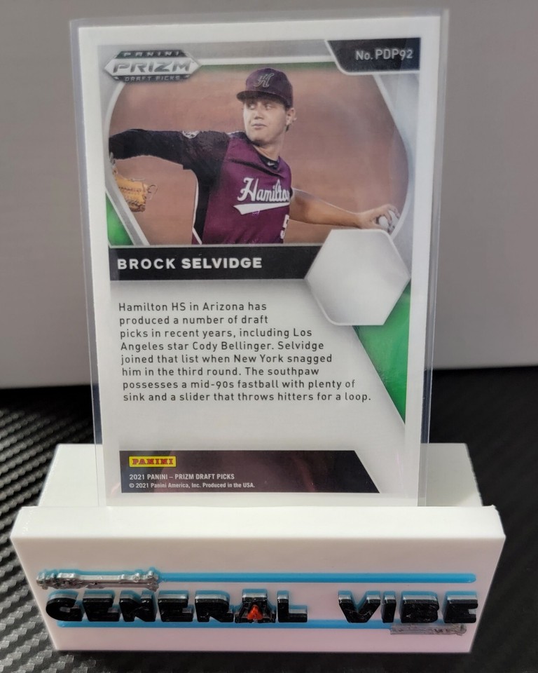 Brock Selvidge - 2021 Panini Prizm Draft Picks (Prizm) New York Yankees ...
