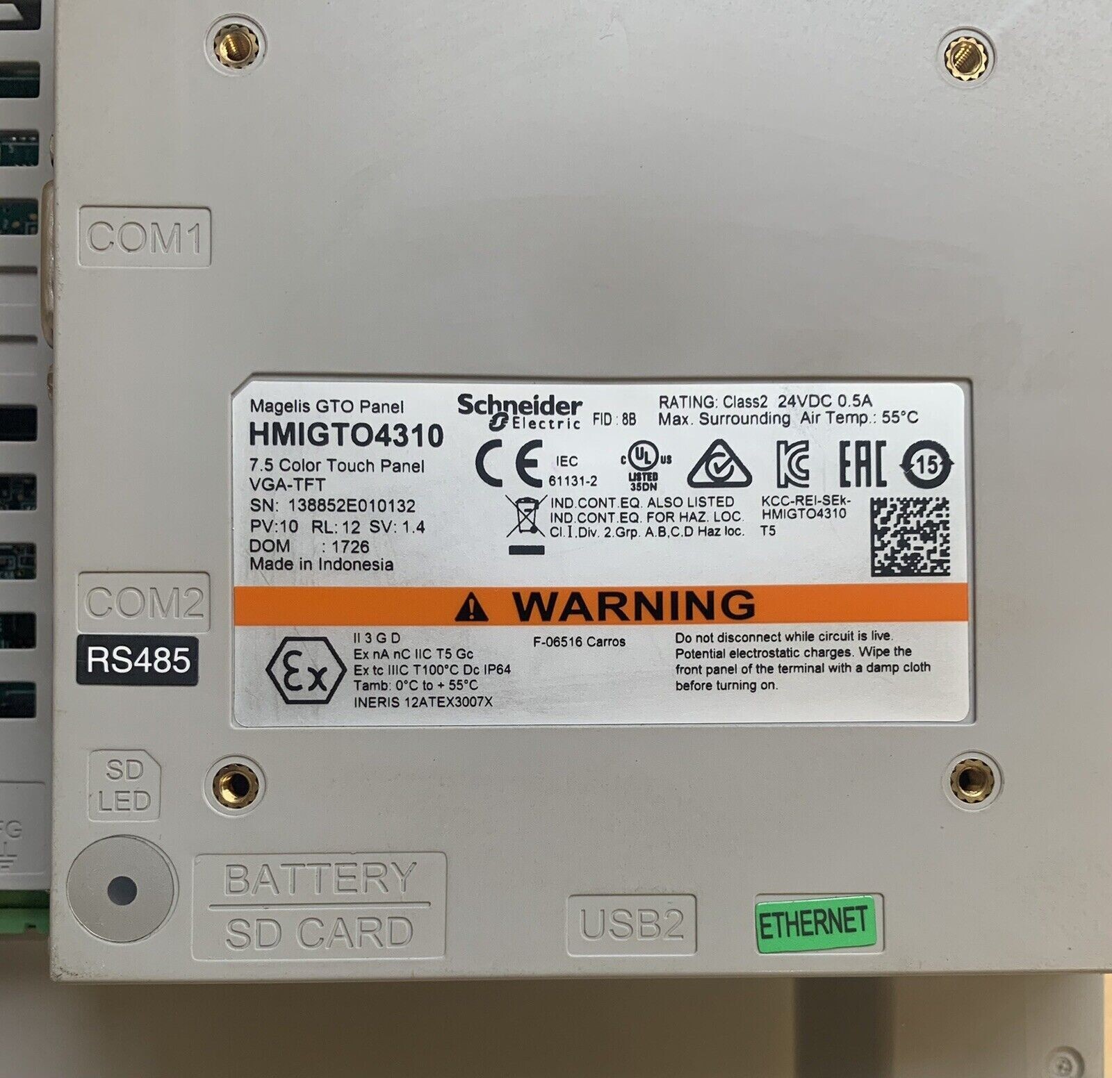 SCHNEIDER Electric HMI GTO 4310 Hmigto4310 Magelis Gto Panel | eBay