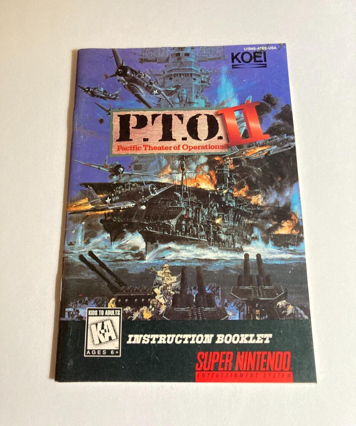 P.T.O. II: Pacific Theater of Operations Super Nintendo - Prix - Photo ...
