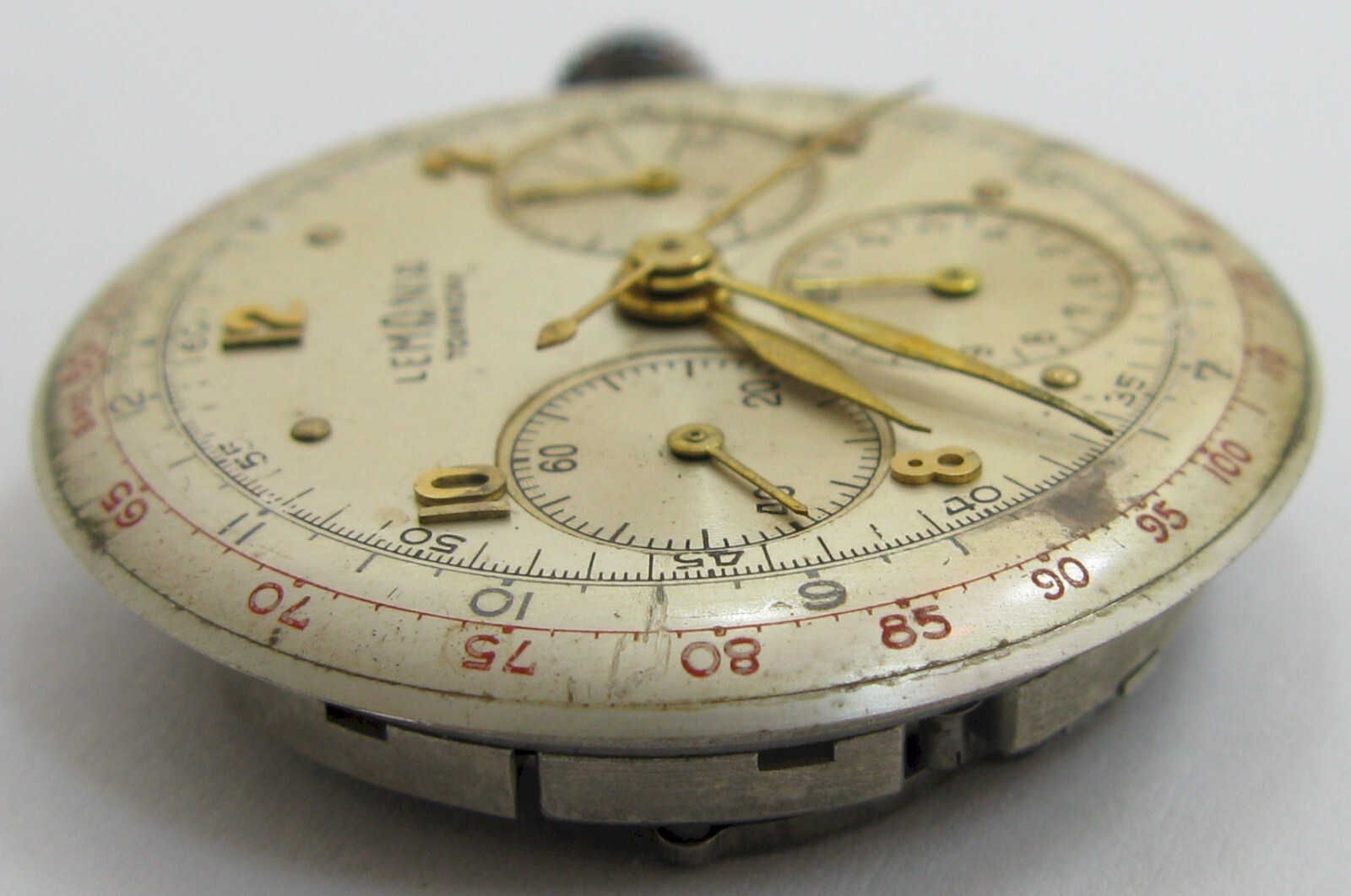 Lemania 27CHRO 321 chronograph part: movement with its dial | eBay