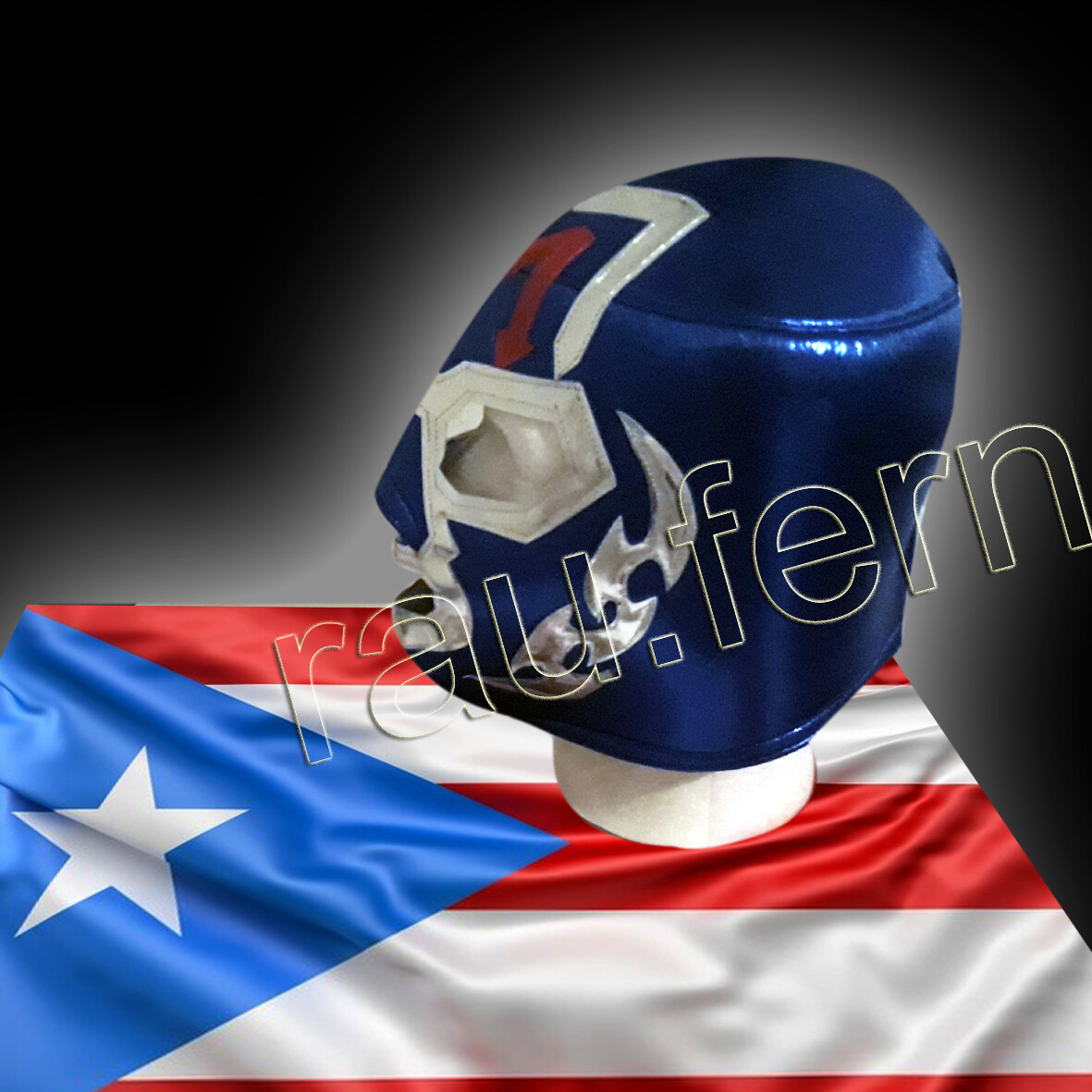 Wrestling mask. Puerto Rico legends Mil Muertes Cibernetico. | eBay