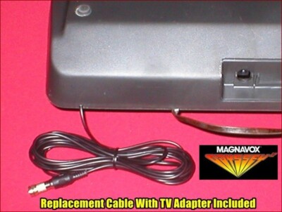 12Ft RCA Replacement Cable & RF Coax TV Adapter for Magnavox Odyssey 2 ...