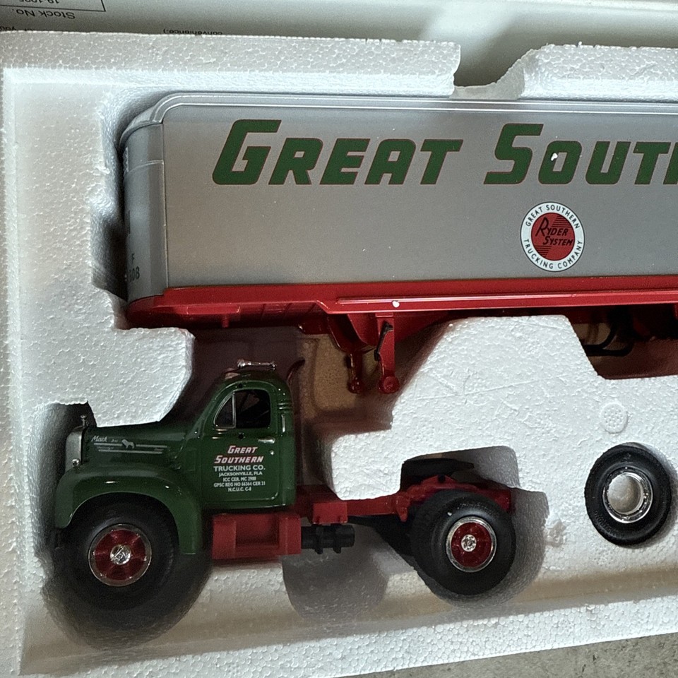 First Gear 1960 Mack Model B-61 Great Southern Tractor Trailer 1/34 ...
