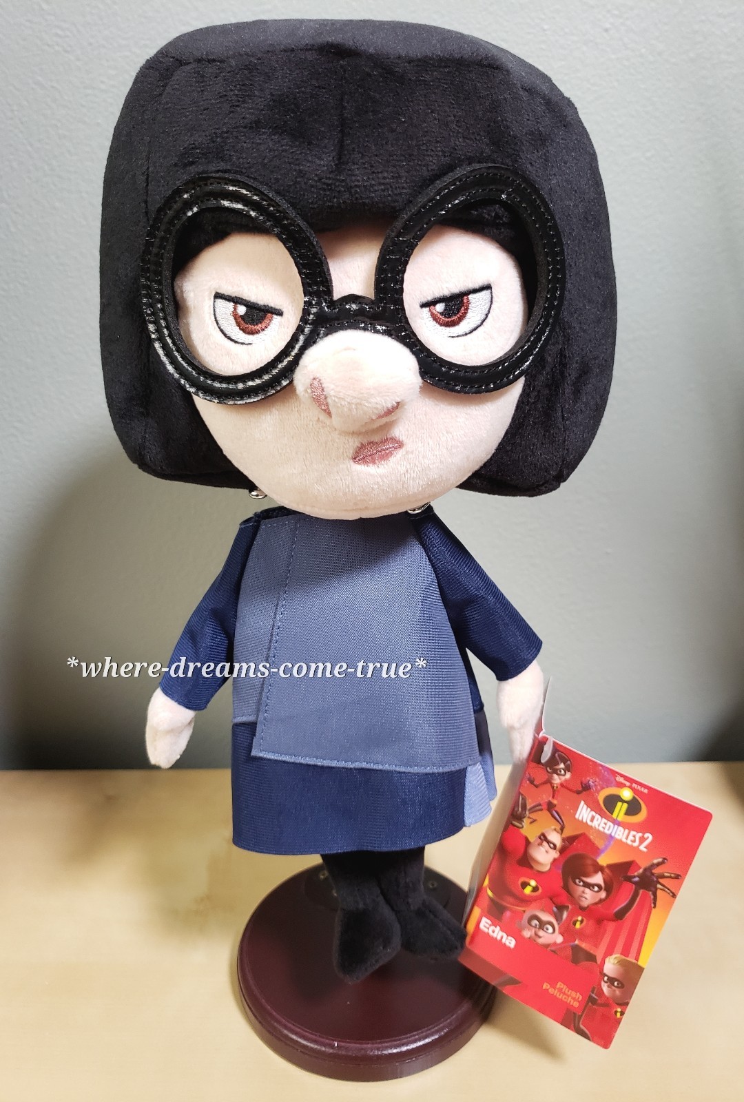 Disney Parks Edna Mode The Incredibles 2 Plush Doll 12" (NEW) | eBay
