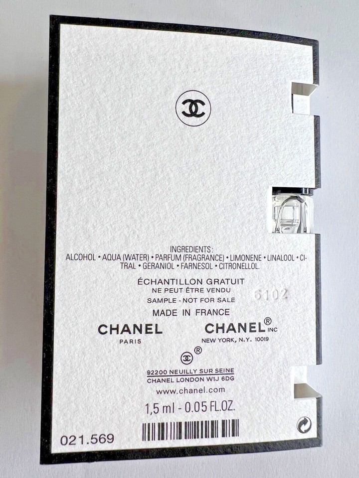 CHANEL Perfume Sample Spray 1.5 ml / 0.05 oz. CHOOSE YOUR FRAGRANCE ...