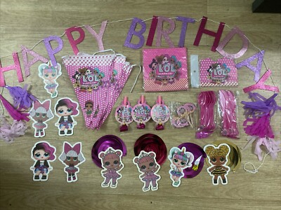 Party Decorations LOL Surprise Dolls Birthday Set Partyware Invites ...