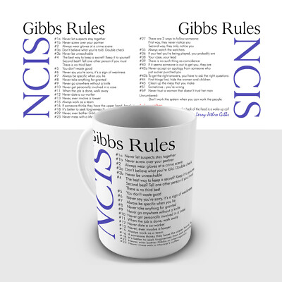 Gibbs Rules Novelty Gift Mug - Inspired by the NCIS Team Leader | eBay UK
