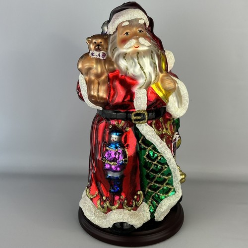 Thomas Pacconi Large Blown Glass Santa Father Christmas Figurine 2004 ...