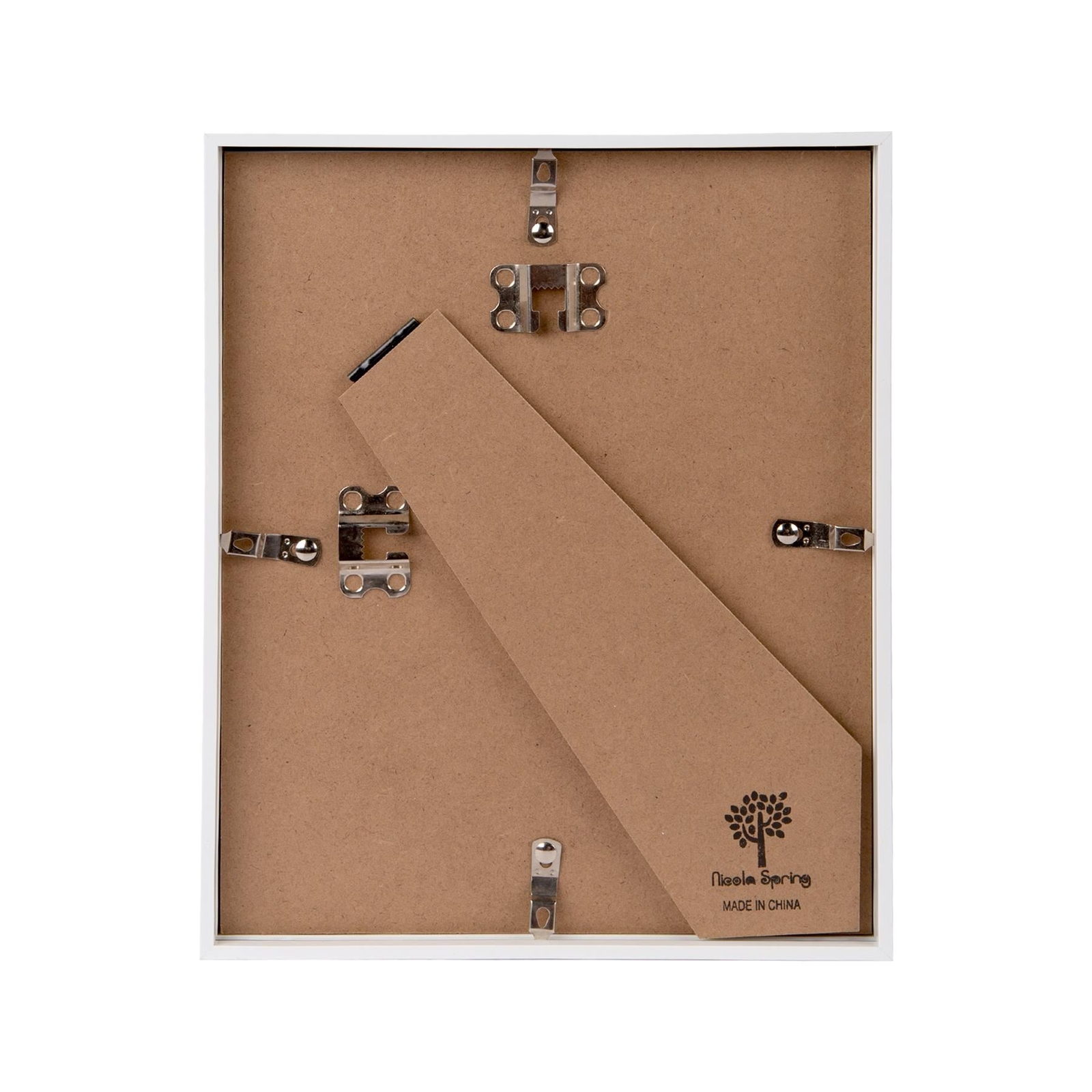 2x White 8" x 10" 3D Deep Box Photo Frames Ivory 4" x 6" Mount Shadow ...