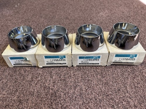 NOS 1965-70 Chevy SS Wheel Cover Center Cap Bezels 3964522 Chevelle ...