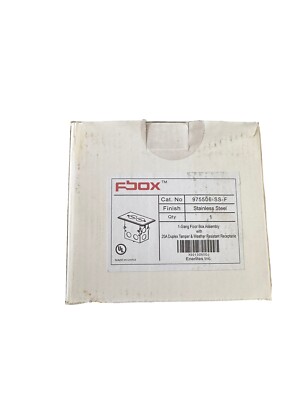 F Box Model 975506-SS-F Stainless Steel Floor Box BRAND NEW In Original ...