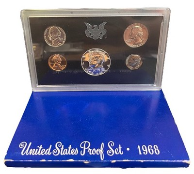 1968 S Proof Set with Silver Kennedy! - OGP - 5 coins | eBay