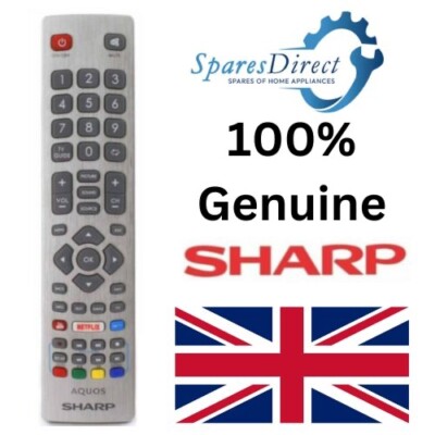 Genuine Sharp SHWRMC0121 Remote Control Aquos TV with YouTube NETFLIX ...