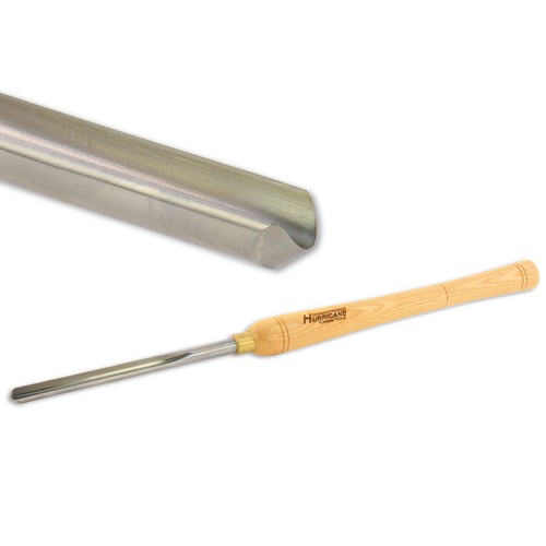 High Speed Steel, 5/8" Bowl Gouge (1/2" Flute), HTT-102, Hurricane ...