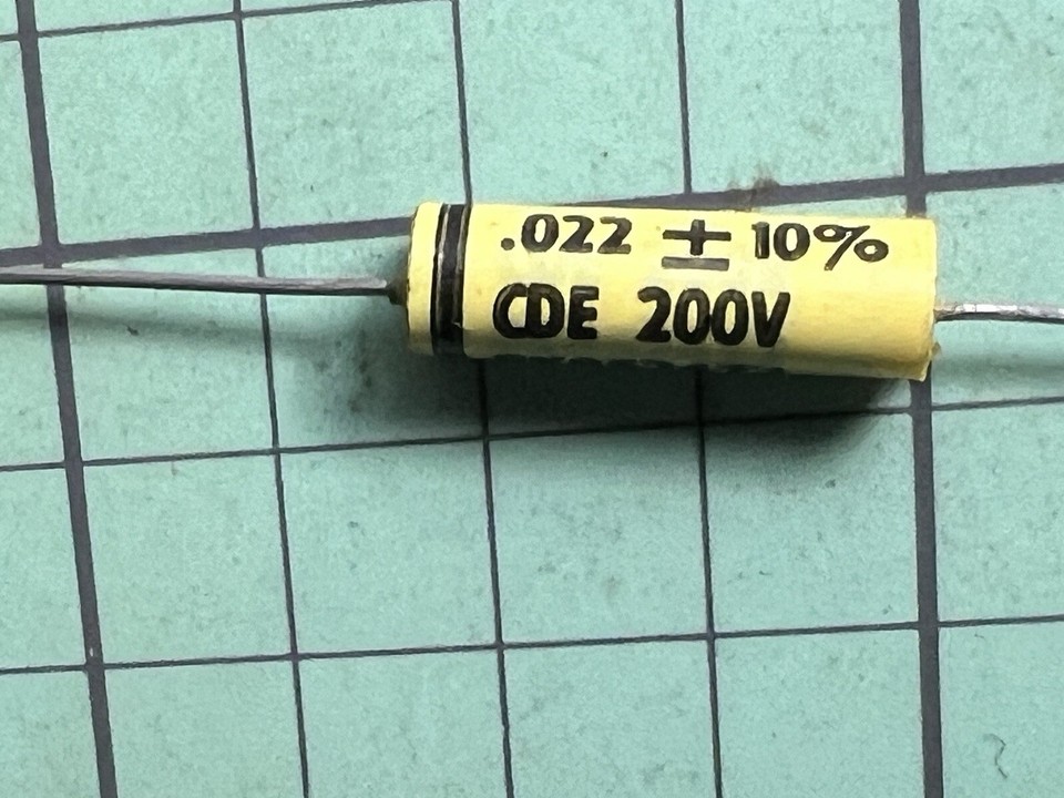 cornell dubilier capacitor .022 uf 200 V %10 (20 pcs) 13X3mm | eBay