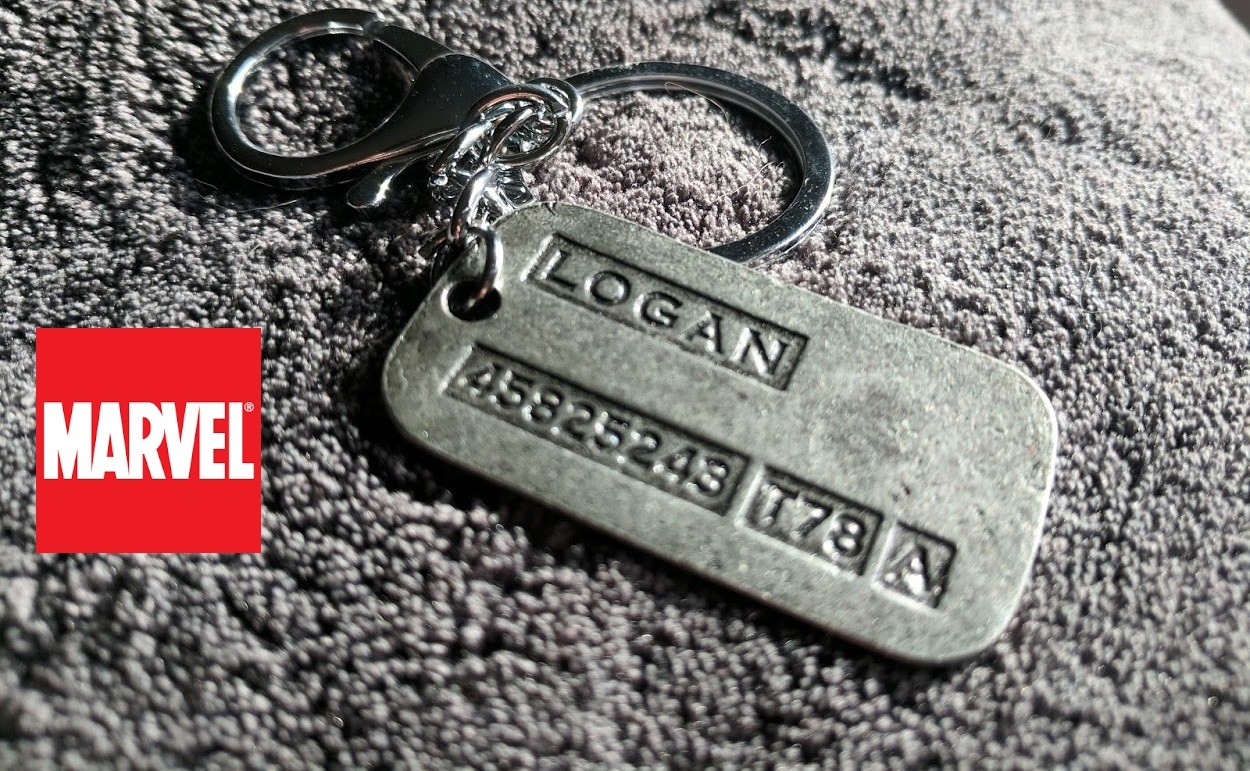 Wolverine Logan dog tag keychain X-MEN Full metal Comic Collectible ...