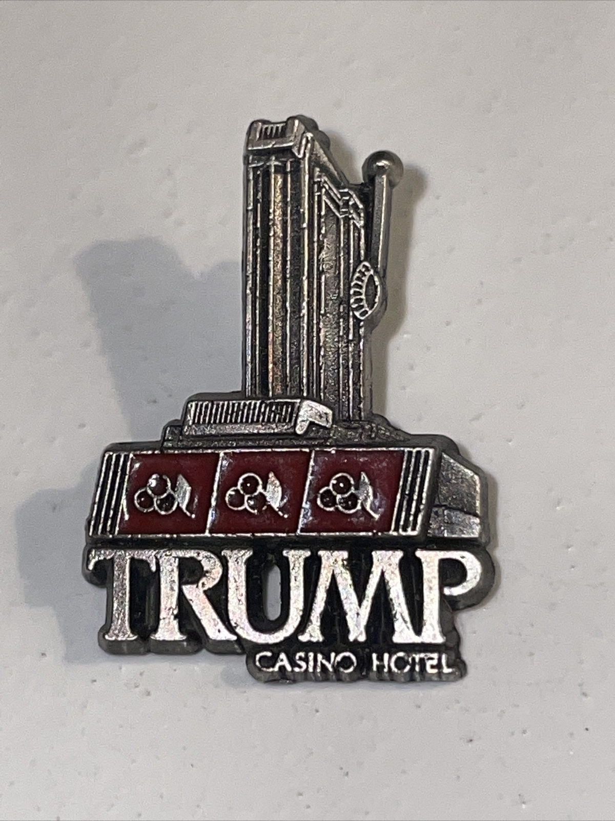 Vintage Trump’s Castle Casino Hotel Pin Atlantic City, NJ Silver Tone ...