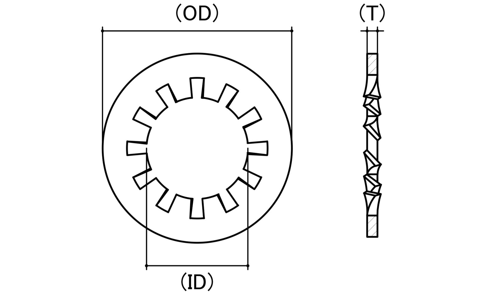 Pack of 20 Stainless G304 M2 Internal Tooth Lock Washers DIN 6797 Type ...