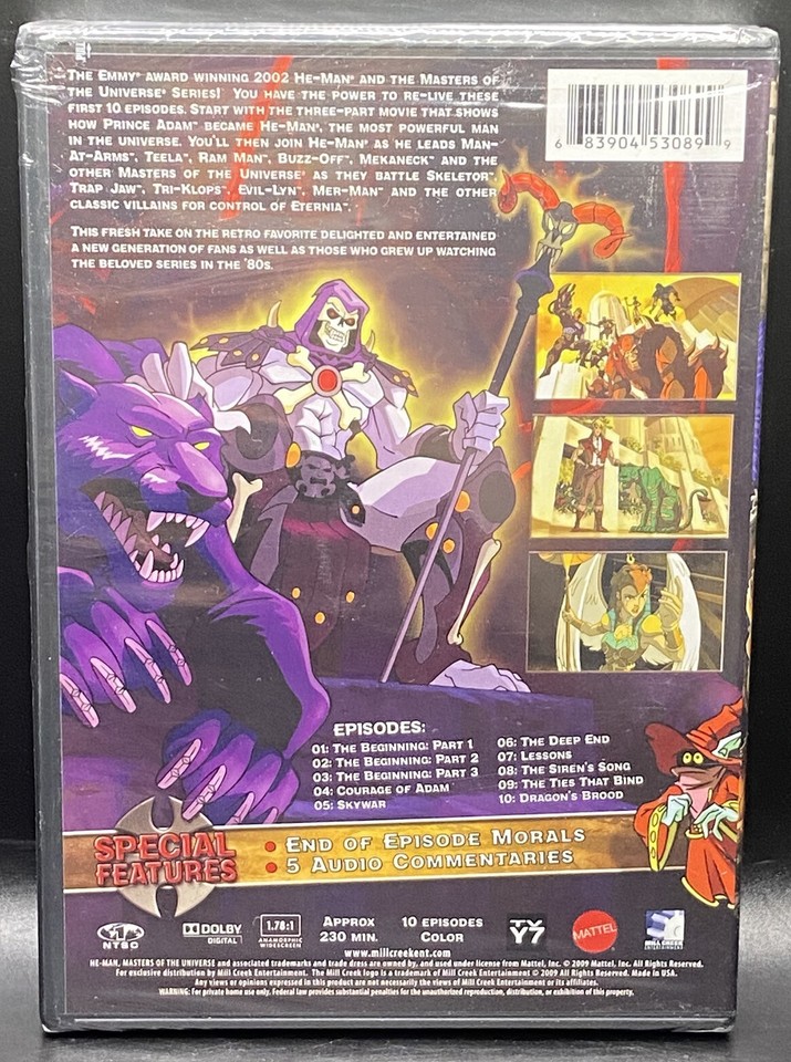 He-Man and the Masters of the Universe Origins 10 Episodes DVD BRAND ...