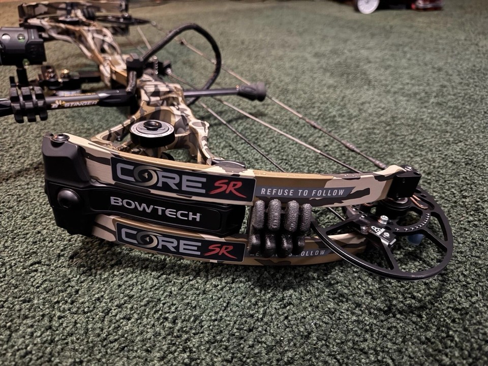 🦌Bowtech Core SR in Mossy Oak Bottomlands RH 60-70lbs 25-30" 344fps!🦌 | eBay