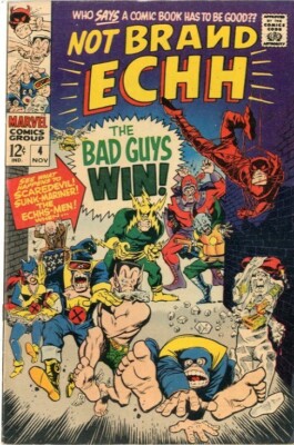 Not Brand Echh # 4 FINE VERY FINE Nov. 1967 Daredevil, X-Men, Sub ...