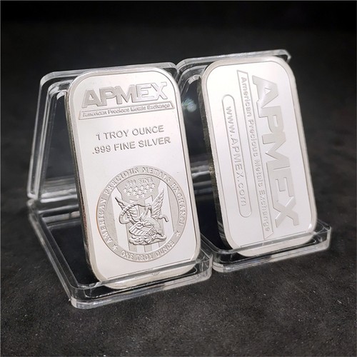 Lot of 2 1 oz Silver Bar - APMEX Suitable For Collecting | eBay