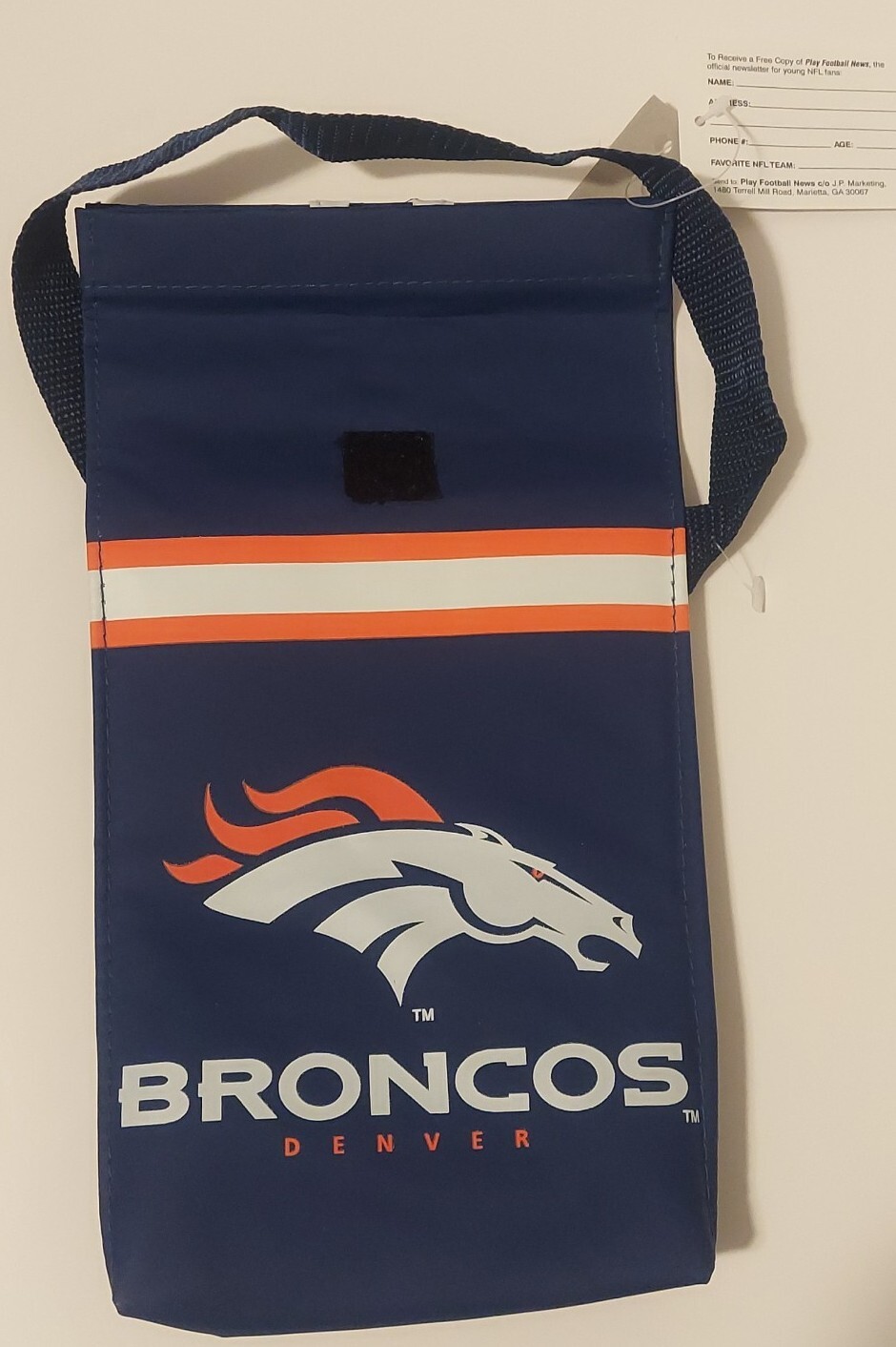 NFL Denver Broncos Vintage Memorabilia Lot - ornament/ lunch bag/ koosh ...