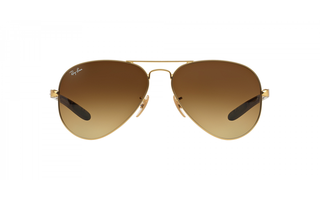 Ray-Ban RB8307 112/85 Gold Aviator Brown Gradient 58-14-140mm Unisex ...