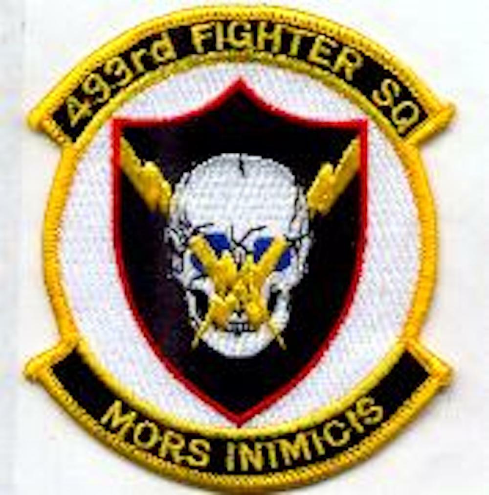 4" USAF AIR FORCE 493RD FIGHTER SQUADRON COLOR MORS EMBROIDERED JACKET ...