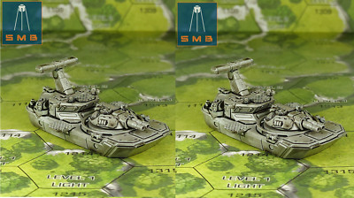 Battletech Alternative - Monitor River Gunboat x2 w/ Hex Bases (6mm ...