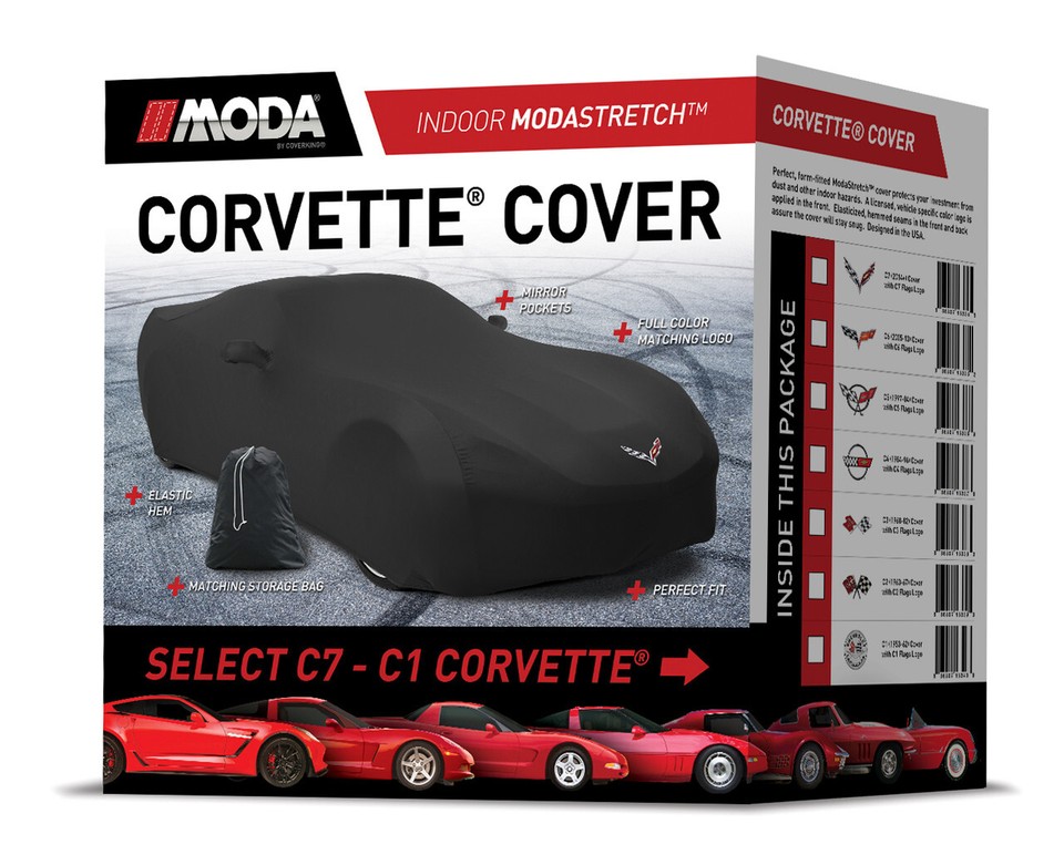 Moda Stretch™ For 97-04 Corvette C5 Emblem Logo Black Car Cover ...